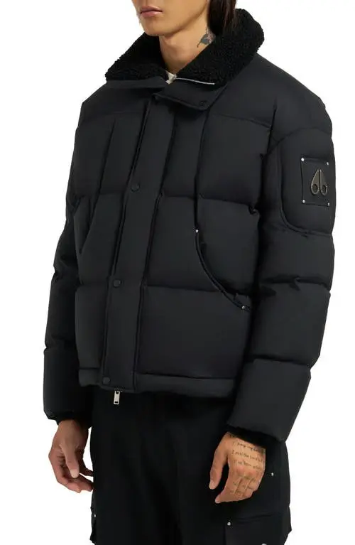 Moose Knuckles Everest Fleece Collar Down Puffer Jacket