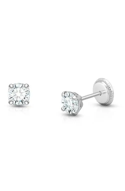 TINY BLESSINGS 14k Gold Crystal Birthstone Stud Earrings - April