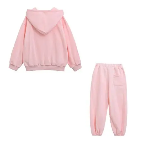 MIMI TUTU Bow Detail Tracksuit Set - Pink