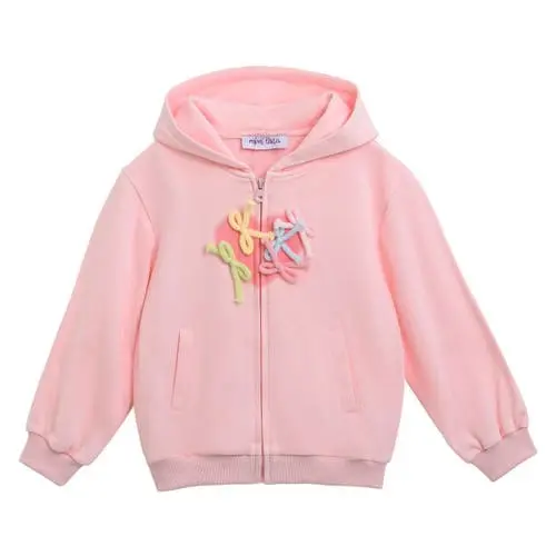 MIMI TUTU Bow Detail Tracksuit Set - Pink