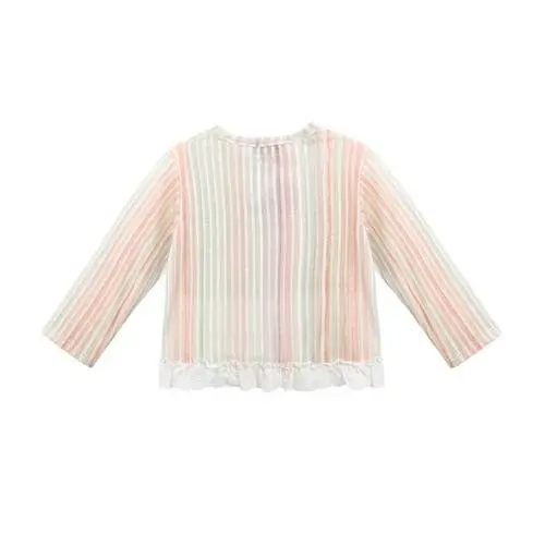 MIMI TUTU Striped Skort Cardigan Set