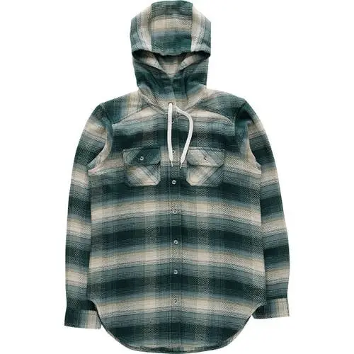 KAVU Jess Hooded Shirt - Greenwood