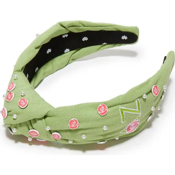 Lele Sadoughi Delta Zeta Knotted Headband - Energizing Green 400