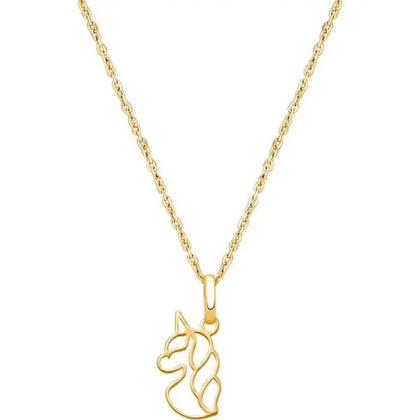 TINY BLESSINGS 14k Gold Unicorn Dreams Necklace - 14k Yellow Gold