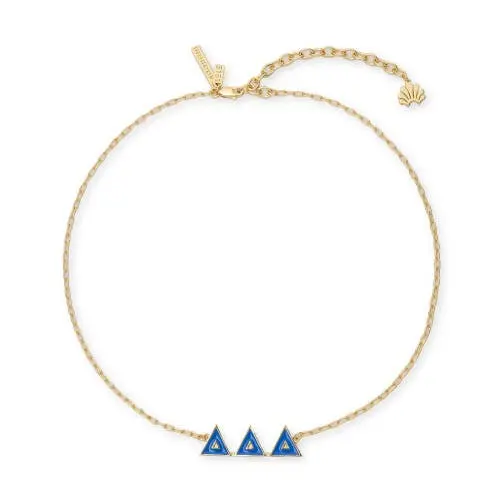 Lele Sadoughi Delta Delta Delta Charm Necklace - Gold 720