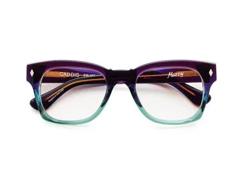 CADDIS Muzzy Reading Glasses - 80-20 Gloss Black And Vodka