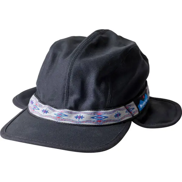KAVU Strapcap Trapper Cap - Jet Black
