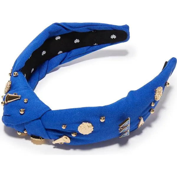 Lele Sadoughi Delta Delta Delta Knotted Headband - Cerulean Blue 400