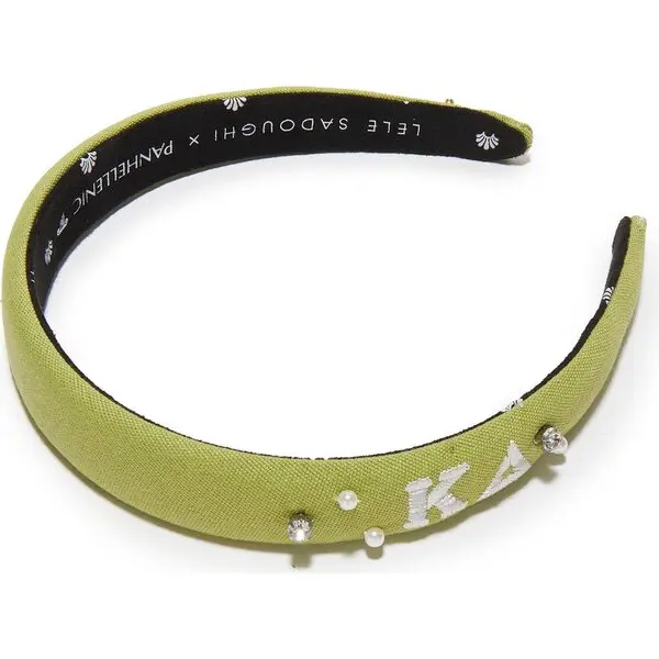 Lele Sadoughi Kappa Delta Charlotte Headband - Olive 300