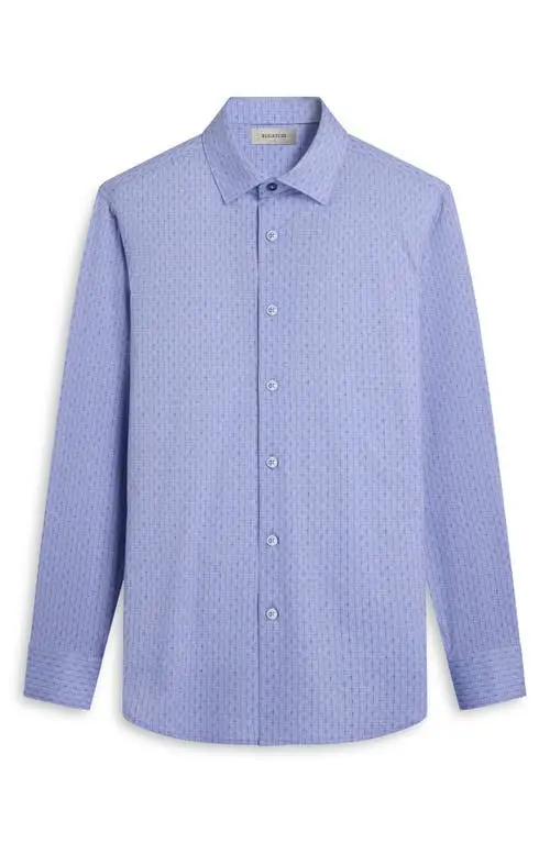 Bugatchi Jules Ooohcotton® Floral Check Print Button-down Shirt