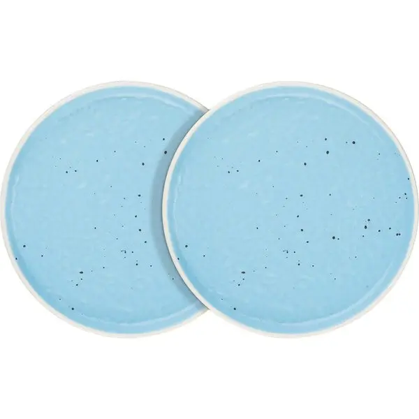 STONE + LAIN Elena Stoneware 4-piece Salad Plate Set - Blue