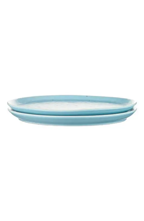 STONE + LAIN Elena Stoneware 4-piece Salad Plate Set - Blue
