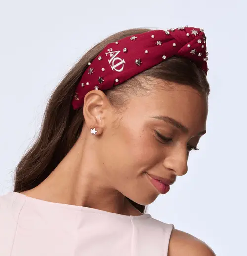 Lele Sadoughi Alpha Phi Knotted Headband