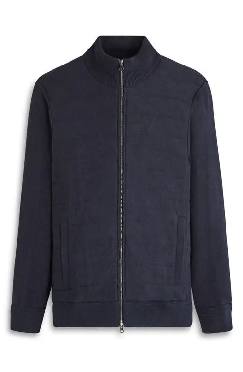 Bugatchi Quilted Zip-up Sweater Jacket