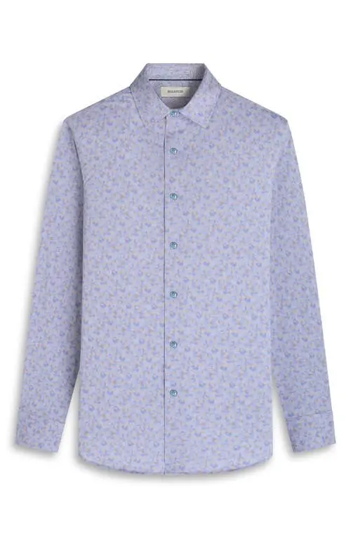 Bugatchi Jimmy Ooohcotton® Geo Print Button-up Shirt - Sand
