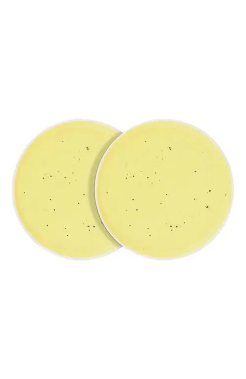 STONE + LAIN Elena Stoneware 4-piece Salad Plate Set - Yellow