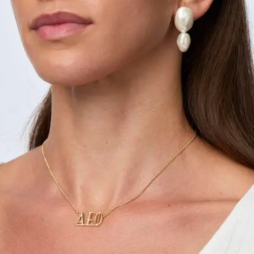 Lele Sadoughi Alpha Epsilon Phi Charm Necklace