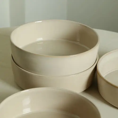 STONE + LAIN Eden Stoneware 4-piece Pasta Bowl Set