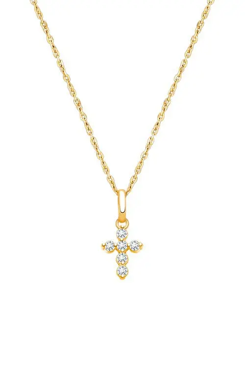 TINY BLESSINGS 14k Glory And Grace Cross Necklace - 14k Yellow Gold