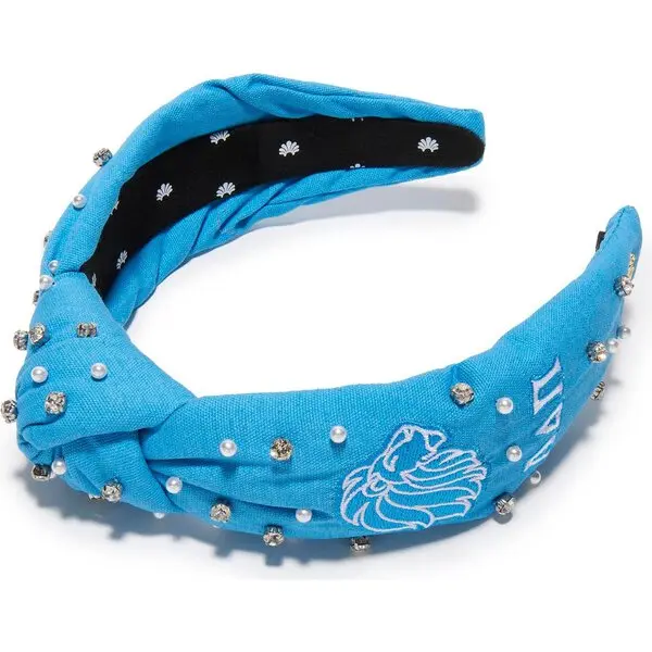 Lele Sadoughi Alpha Delta Pi Knotted Headband - Adelphean Blue 400