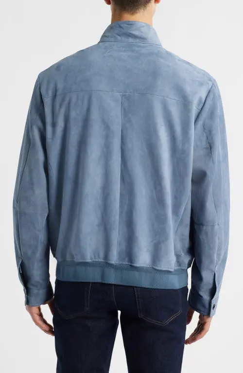 Canali Suede Bomber Jacket