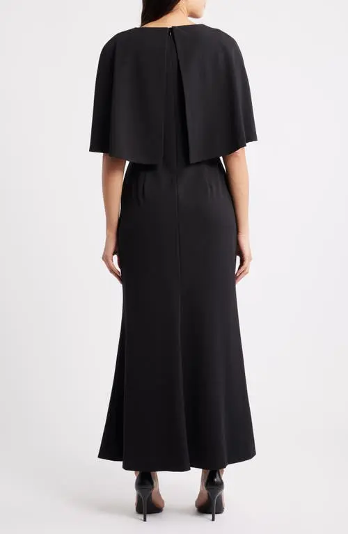 CONNECTED APPAREL Cape Sleeve Gown