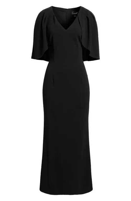 CONNECTED APPAREL Cape Sleeve Gown