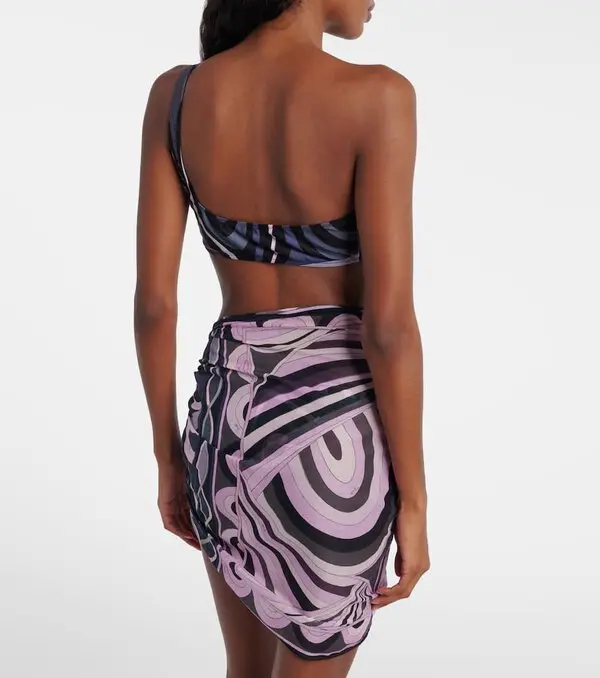 Emilio Pucci Iride Semi-sheer Cotton Beach Cover-up