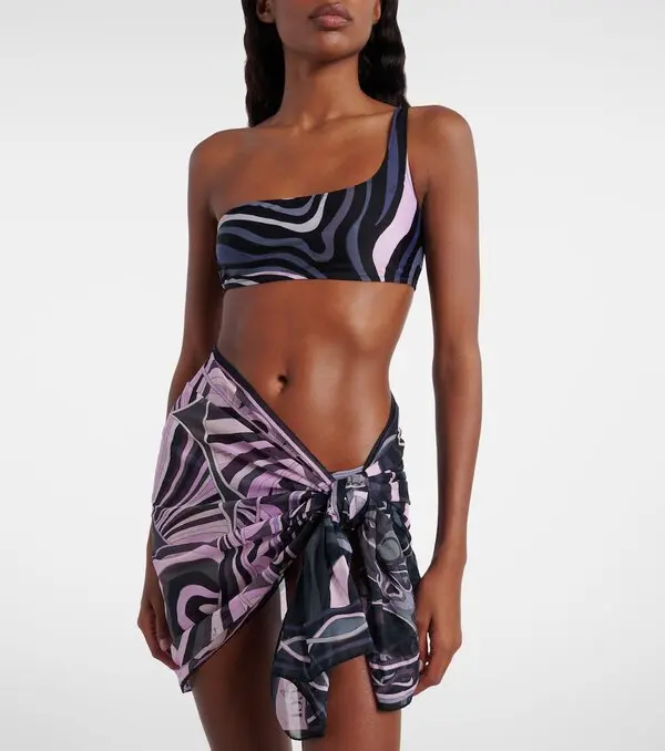 Emilio Pucci Iride Semi-sheer Cotton Beach Cover-up