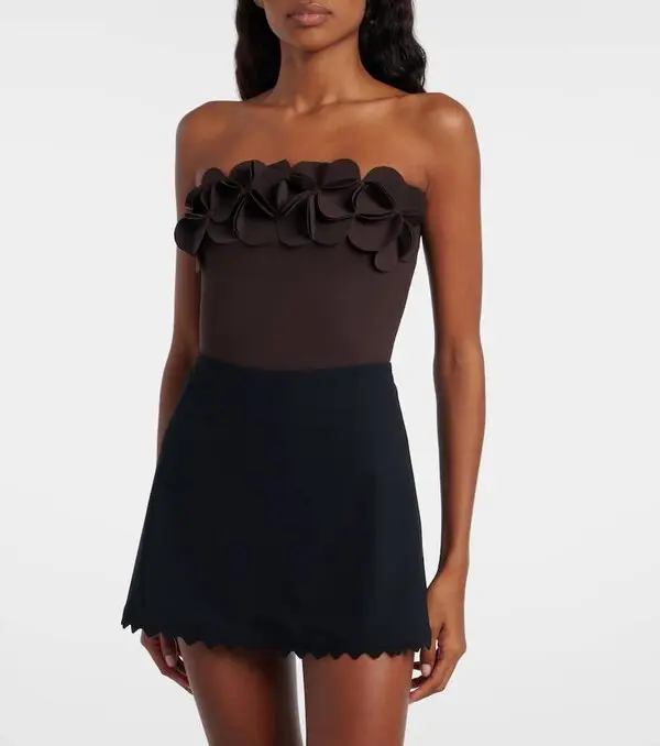 KARLA COLLETTO Ines Scalloped Mini Skirt