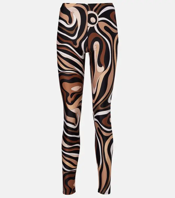 Emilio Pucci Marmo Leggings - Black