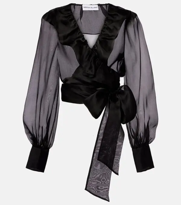 Rebecca Vallance Anjou Sheer Silk Organza Blouse