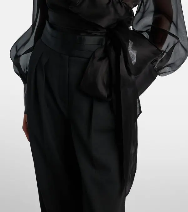 Rebecca Vallance Anjou Sheer Silk Organza Blouse