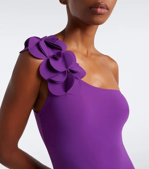 KARLA COLLETTO One-shoulder Swimsuit - Purple