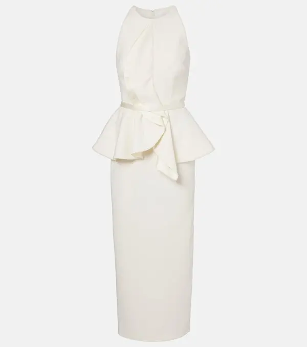 Safiyaa Riya Ruffled Cocktail Dress - White