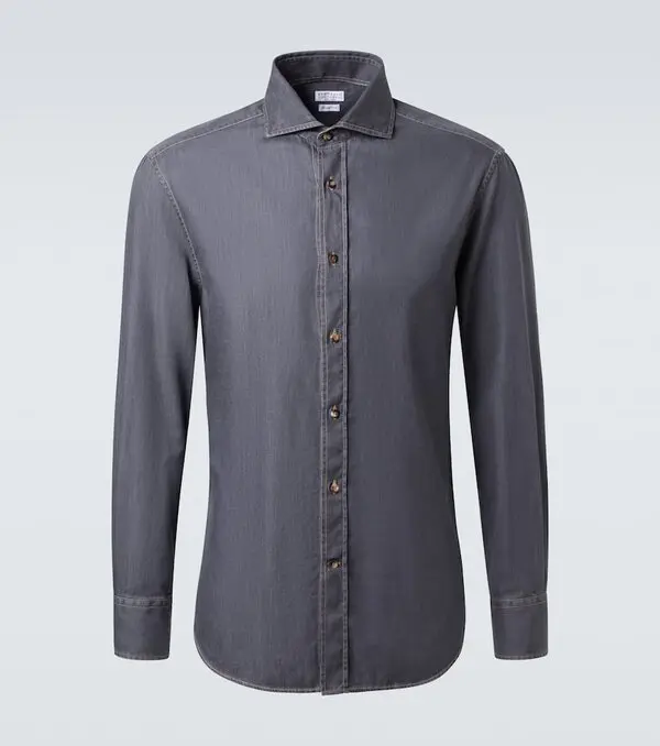 Brunello Cucinelli Denim Shirt - Blue