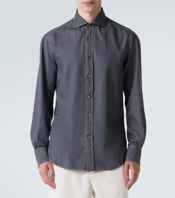 Brunello Cucinelli Denim Shirt - Blue
