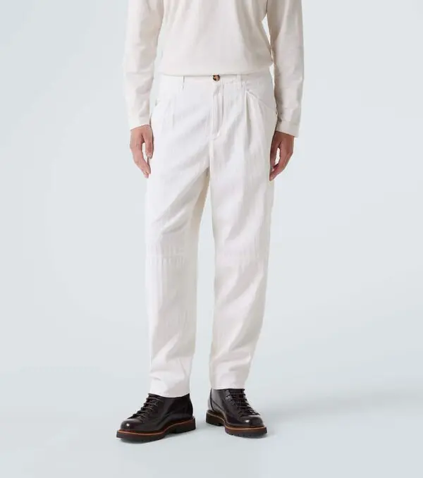 Brunello Cucinelli Cotton Straight Pants