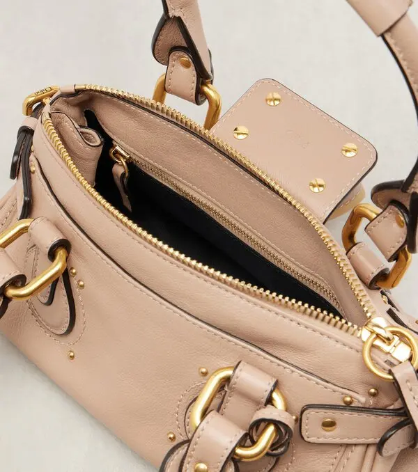 Chloé Paddington Small Leather Shoulder Bag - Pink