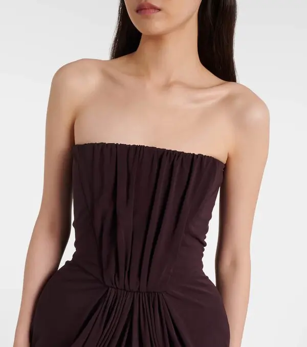 Stella McCartney Strapless Crêpe Jersey Gown