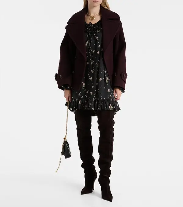 Paris Texas Jessica 105 Suede Over-the-knee Boots - Black