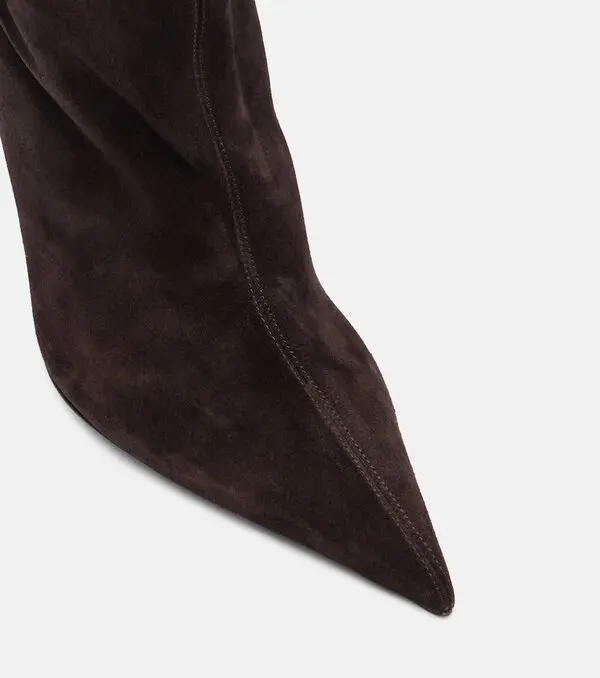 Paris Texas Jessica 105 Suede Over-the-knee Boots - Black