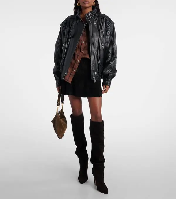 Paris Texas Elsa 100 Suede Over-the-knee Boots - Black