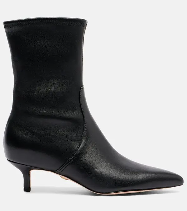 Veronica Beard Lisa Leather Ankle Boots