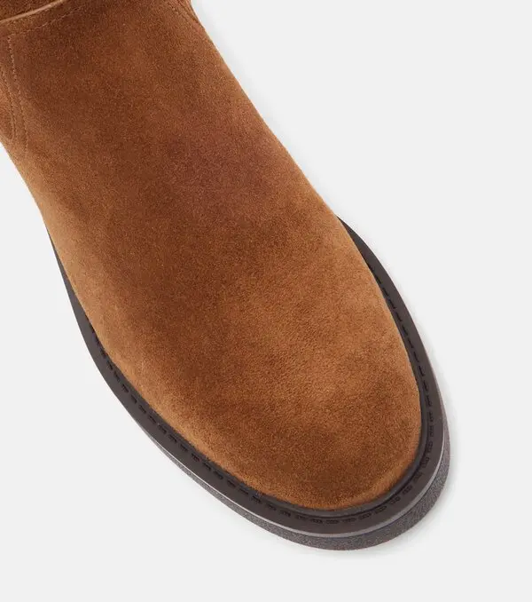 Veronica Beard Creswell Suede Mid-calf Boots
