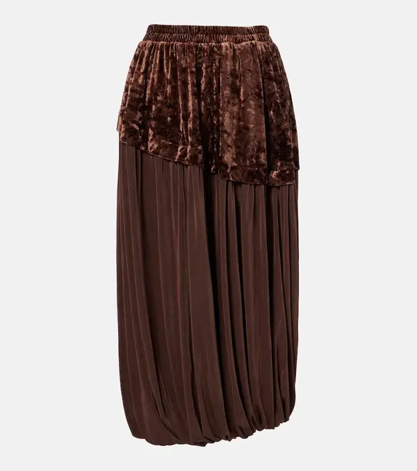 XU ZHI Midi Skirt - Brown