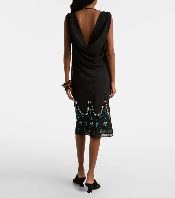 XU ZHI Beaded Jersey Top