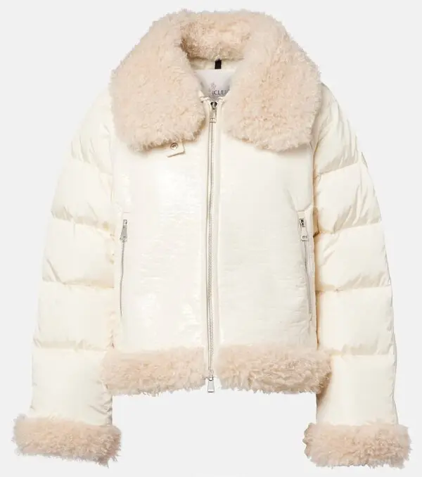 Moncler Rubrouk Teddy-trimmed Down Jacket