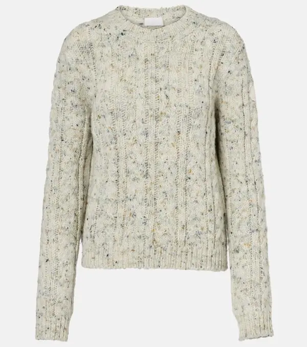 Moncler Cable-knit Wool-blend Sweater