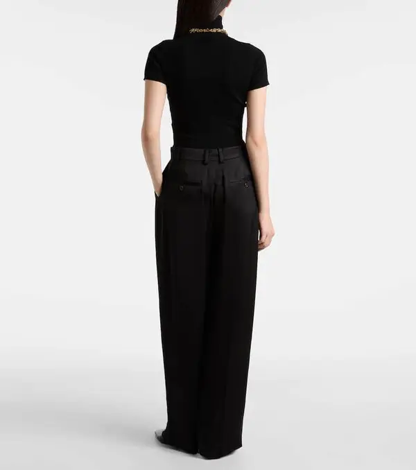 TOTEME Satin Wide-leg Pants